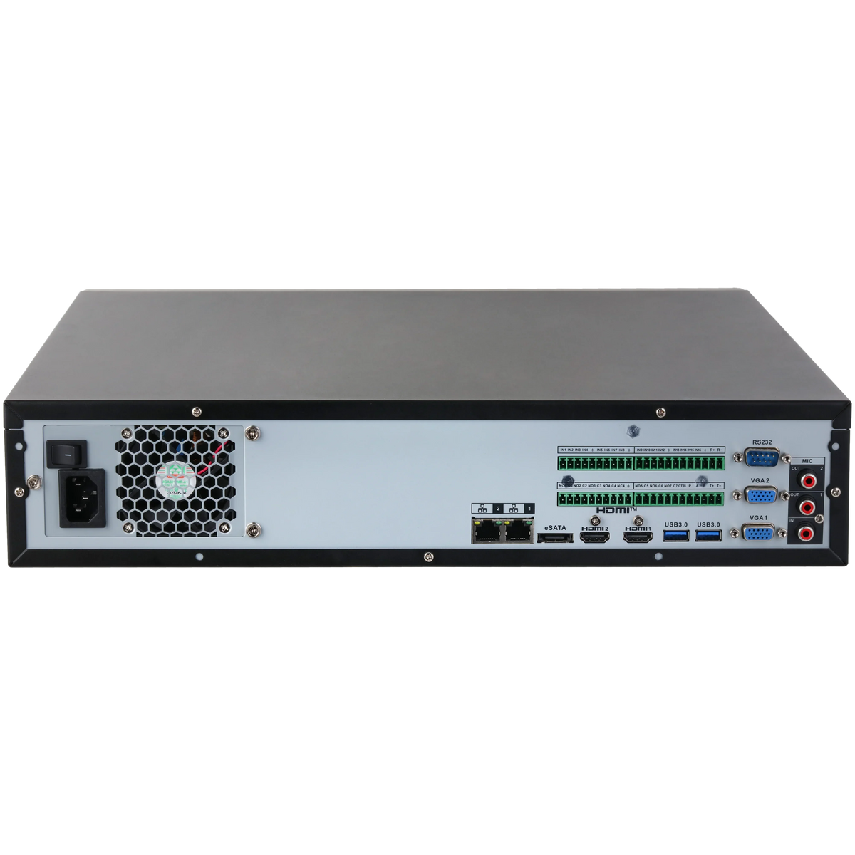 Dahua NVR5864-XI 64-kanals AI NVR med RAID og 8 HDD – Sikshop