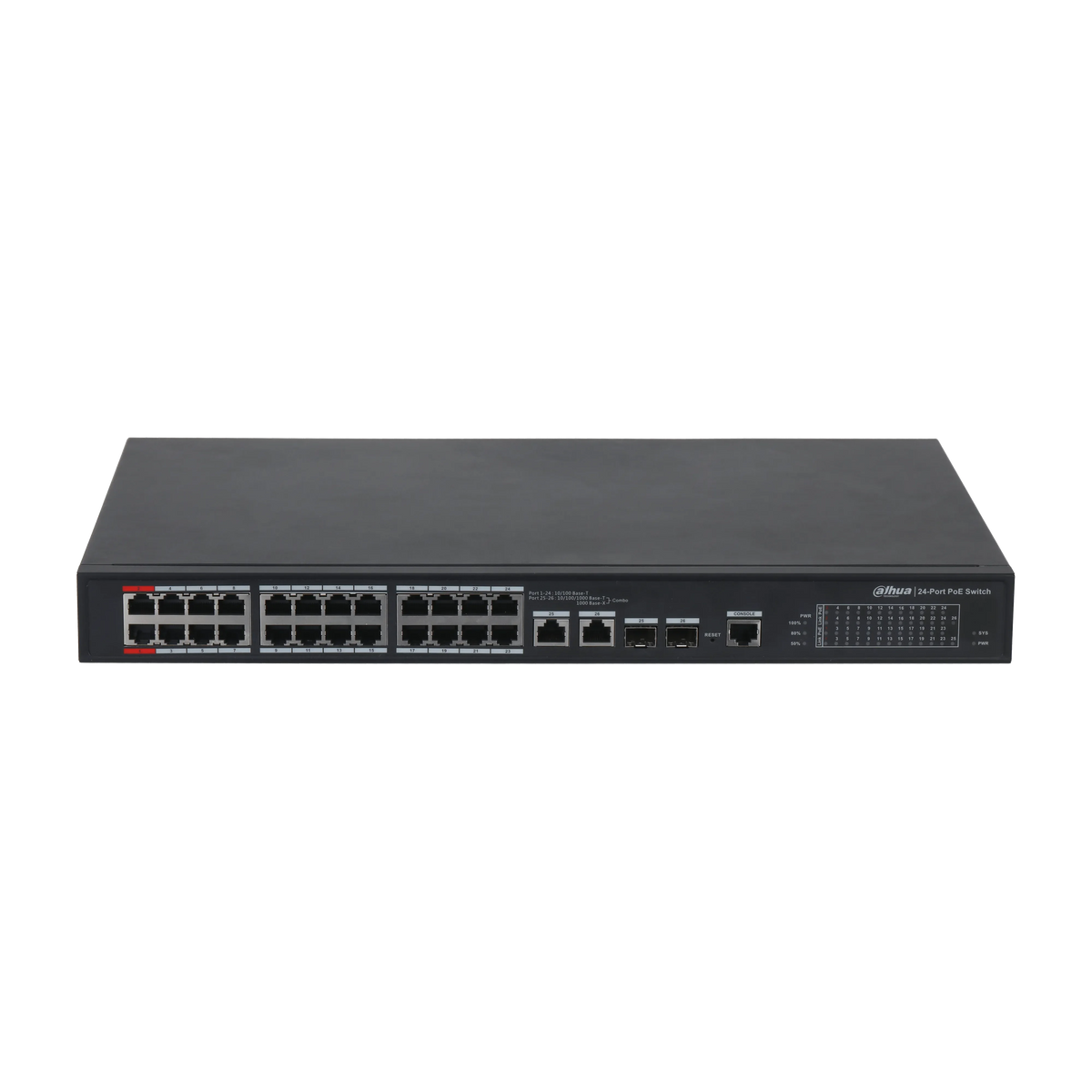 Dahua PFS4226-24ET-360-V3 – 26-Port PoE Switch med 90W – Sikshop